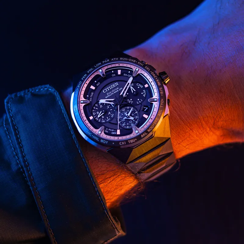 Satellite Wave GPS F950 Black Dial Super Titanium Bracelet Satellite Wave GPS F950 Black Dial Super Titanium Bracelet